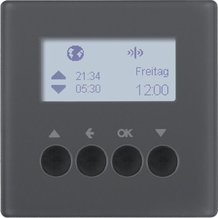 KNX-Funk Jalousie-Schaltuhr quicklink Q.1/Q.3 anthrazit, samt 85745126 ...