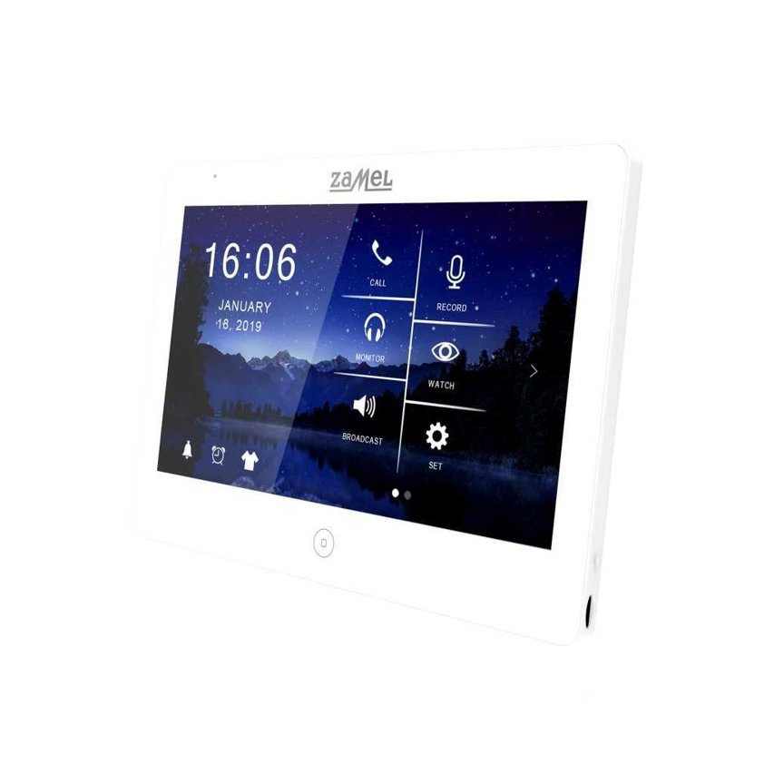 10" Videomonitor mit Touch-Display / weiß VP-810WHD Zamel