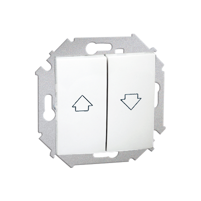 Jalousie-Wippentaster (Modul) 2fach mit Aufdruck Symbol Pfeile ...